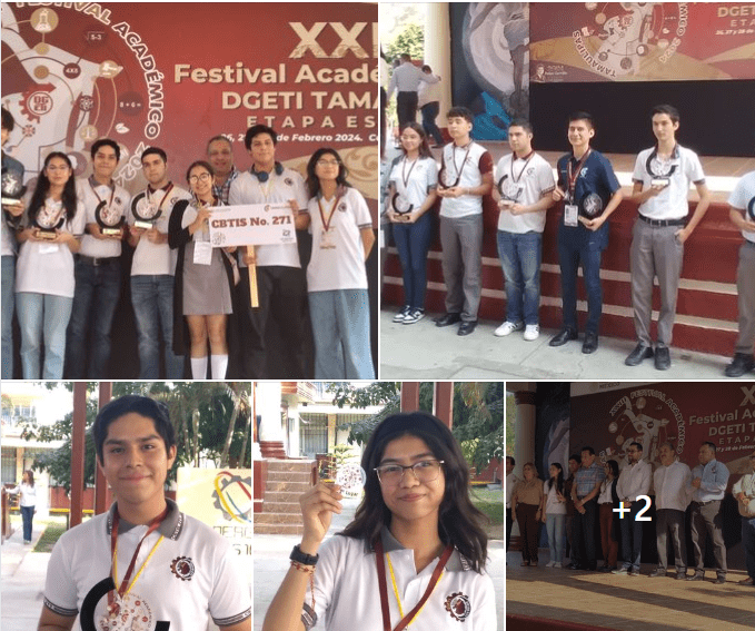 Resultados de «excelencia» de la Delegación del CBTis 271 en el XXIII ...